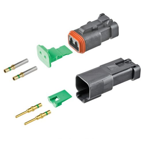 Deutsch 2 Pin CAT Spec Connector Kit Gold Contacts (DT2-4-CAT) DT ...