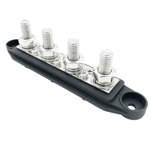 4 way Bus Bar Power Distribution Block 250A 12V 48V Negative Black ...