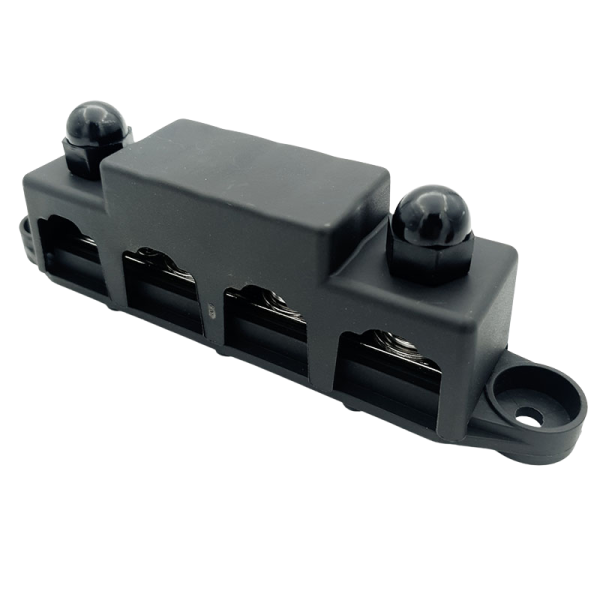 4 way Bus Bar Power Distribution Block 250A 12V 48V Positive Negative Red Black Set - Alna ...