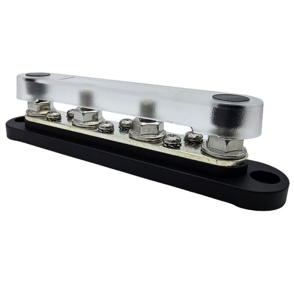 4 way Bus Bar Power Distribution Block 150A 12V 48V Positive Negative Red Black - Alna ...