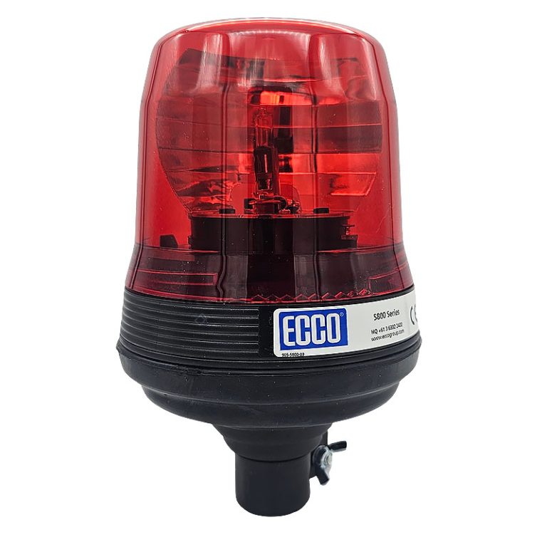 ECCO 5810R Red Beacon DIN Pole Mount Rotating Halogen - Alna ...