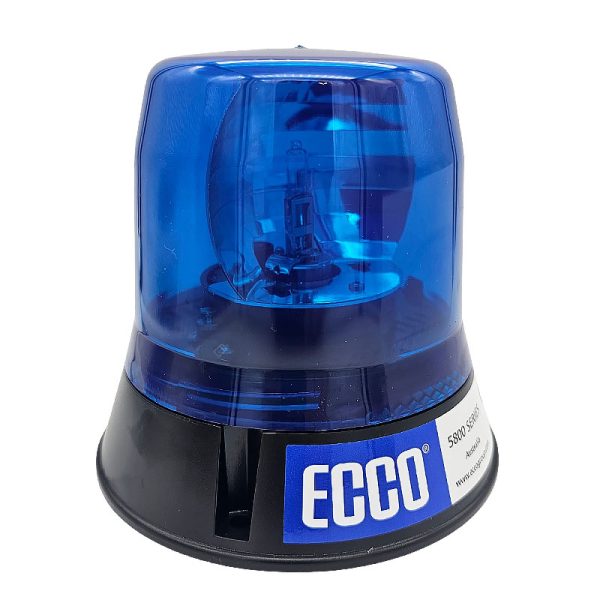 ECCO 5813B Blue Beacon 3 Bolt Rotating Halogen - Alna Commodities Pty. Ltd.