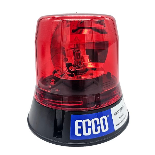 ECCO 5813R Red Beacon 3 Bolt Rotating Halogen - Alna Commodities Pty. Ltd.
