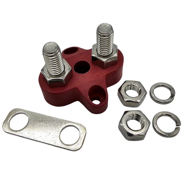 2 way Terminal Post Power Distribution Block 80A 12V 48V Positive ...