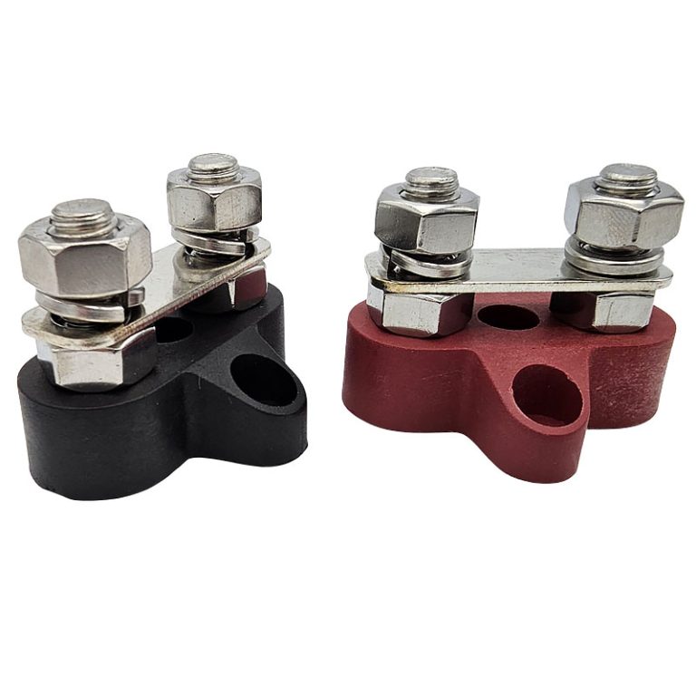 2 way Terminal Post Power Distribution Block 80A 12V 48V Positive ...