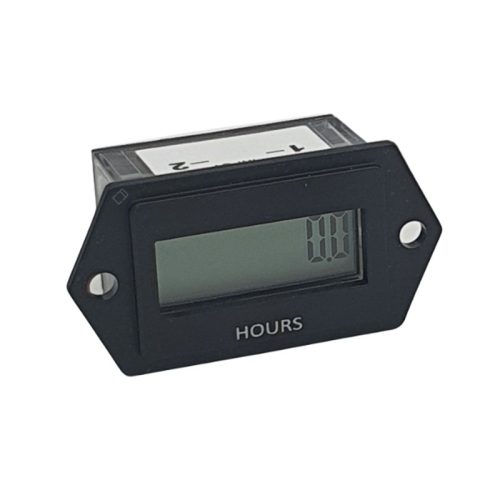 Digital Hour Meter Re-settable Rectangle 12V 24V Black 2 Hole AC or DC ...