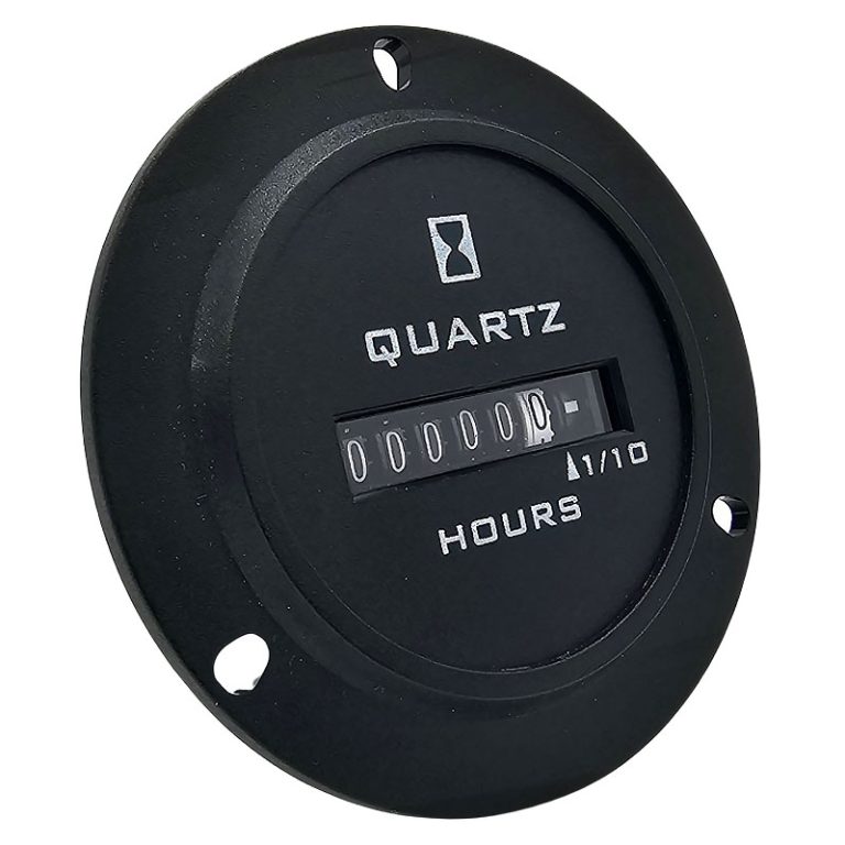 Hour Meter Round 240VAC Black 3 Hole Mount Trumeter 722-0004 - Alna ...