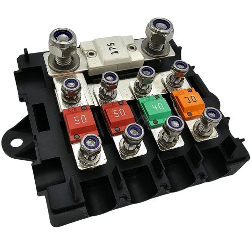 Ionnic RD-159 Distribution Block 5 Pole Bus Bar Fuse Holder with Fuses - Alna Commodities Pty. Ltd.