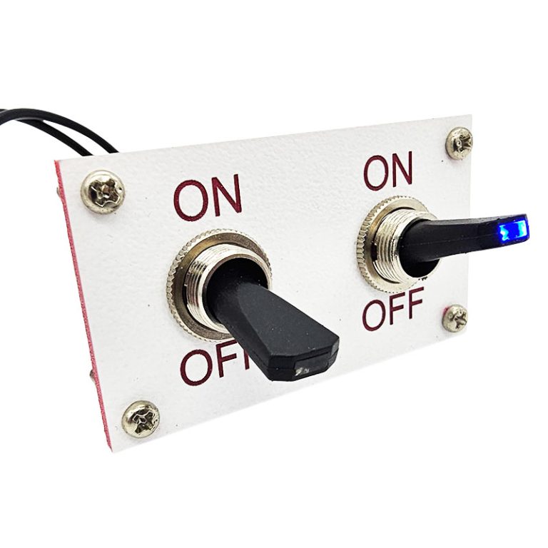 Toggle Switch Panel 2-Way On Off SPST Blue LED - Alna Commodities Pty. Ltd.