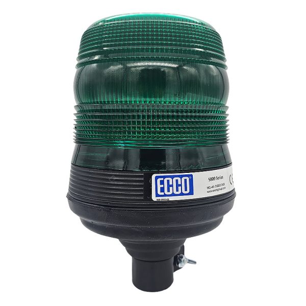 ECCO 5810G Green Beacon DIN Pole Mount Rotating Halogen - Alna ...