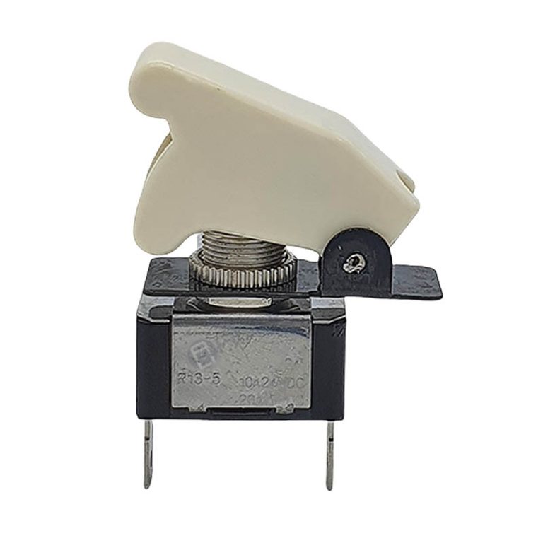 Toggle Switch On Off 12V 20A with White Missile Switch Cover SPST Narva ...