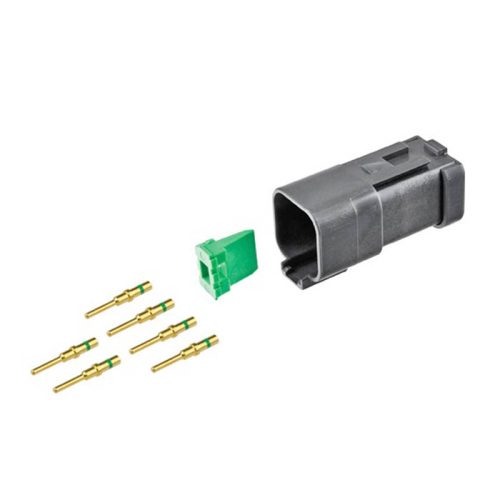 Deutsch Connectors 6 Pin DT Series CAT Spec Receptacle Kit Gold ...